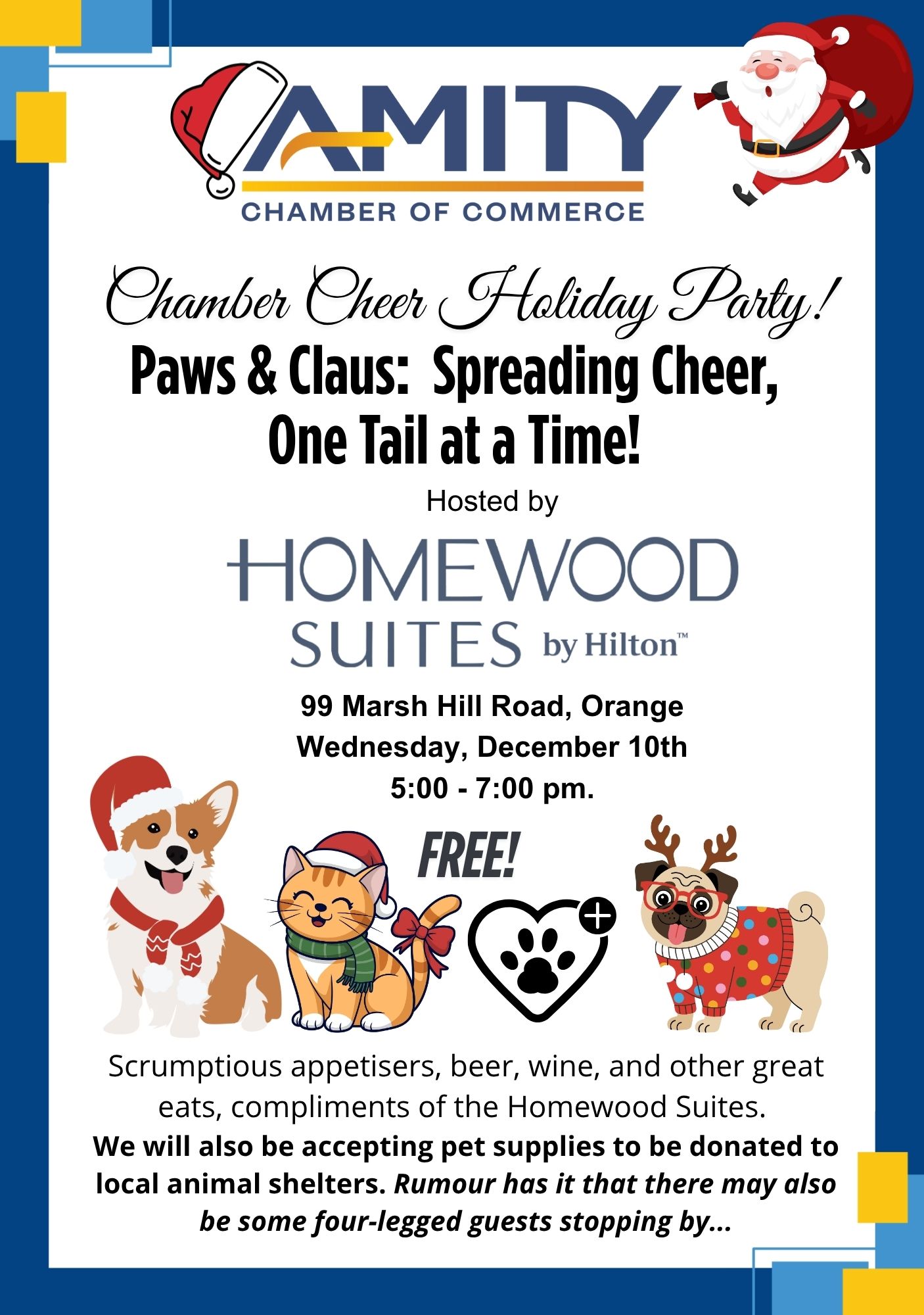 FREE Chamber Cheer Holiday Party Hosted by Homewood Suites - Amity ...